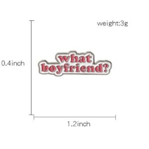 One Magnolia | Jewelry | What Boyfriend Enamel Pin | Poshmark